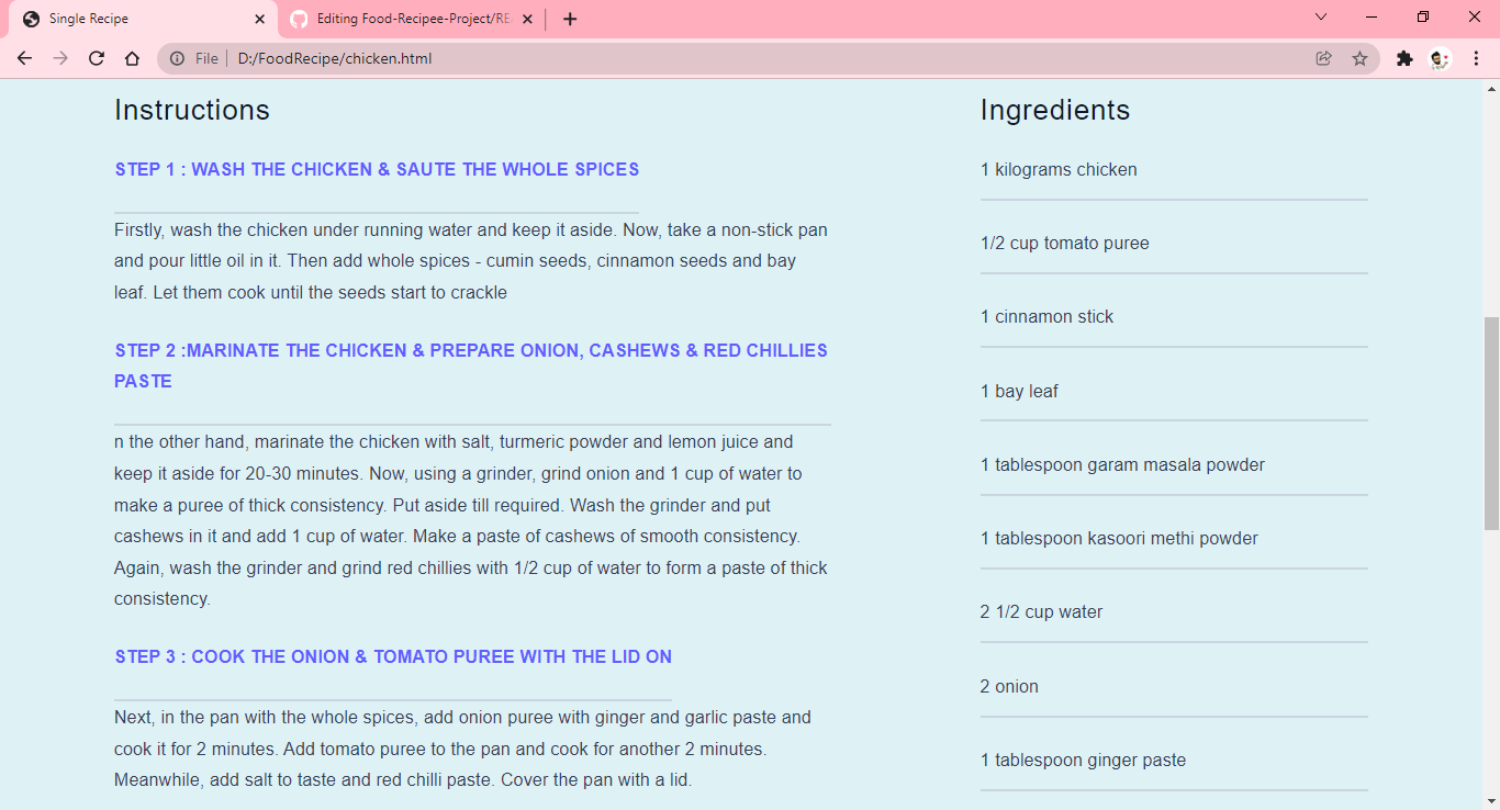 GitHub - prem-kamble/Food-Recipee-Project