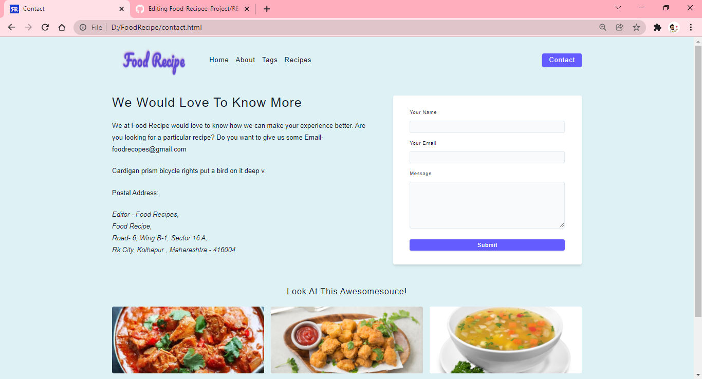 GitHub - prem-kamble/Food-Recipee-Project