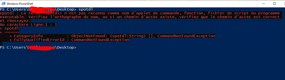 Not recognized · Issue #1459 · spotDL/spotify-downloader · GitHub
