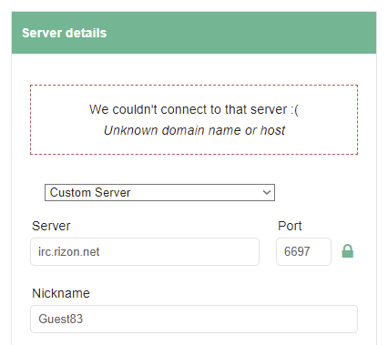 Web widget doesn't work · Issue #1663 · kiwiirc/kiwiirc · GitHub