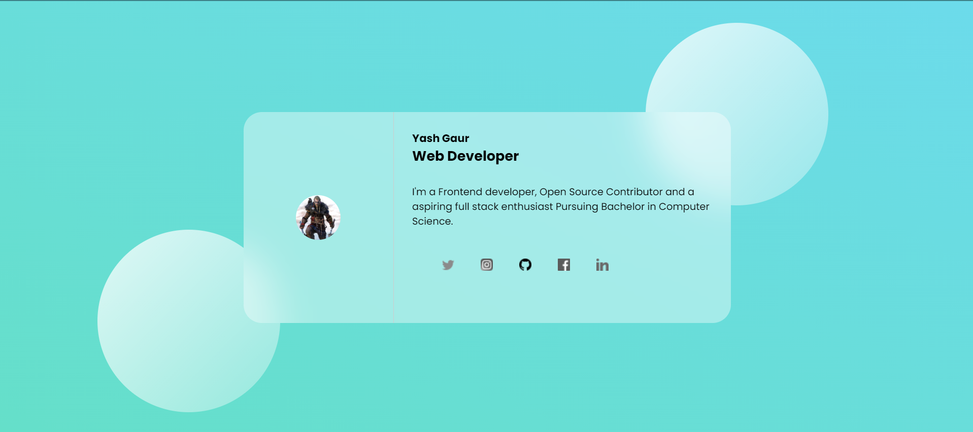 GitHub - THEYASHGAUR/Glass-Profile-Card