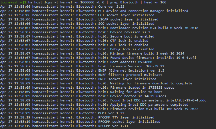 Bluetooth failing after upgrade to HAOS 10 on Intel Bluetooth hardware · Issue #2535 · home ...