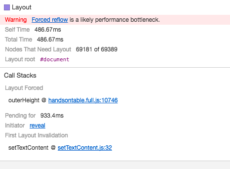 Improve forced reflow and layout · Issue #3370 · handsontable/handsontable · GitHub