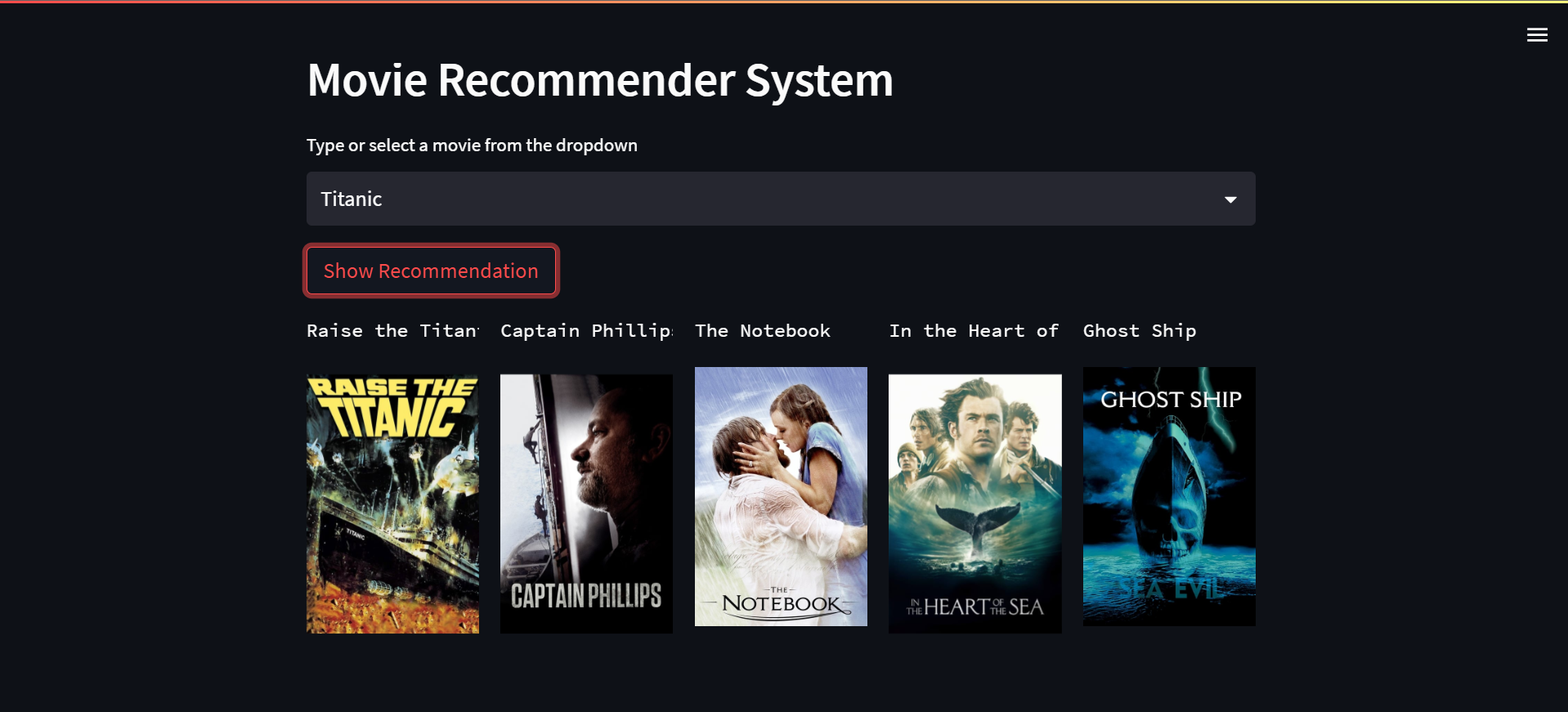 GitHub - sarthak071/movie_reccomendation-system