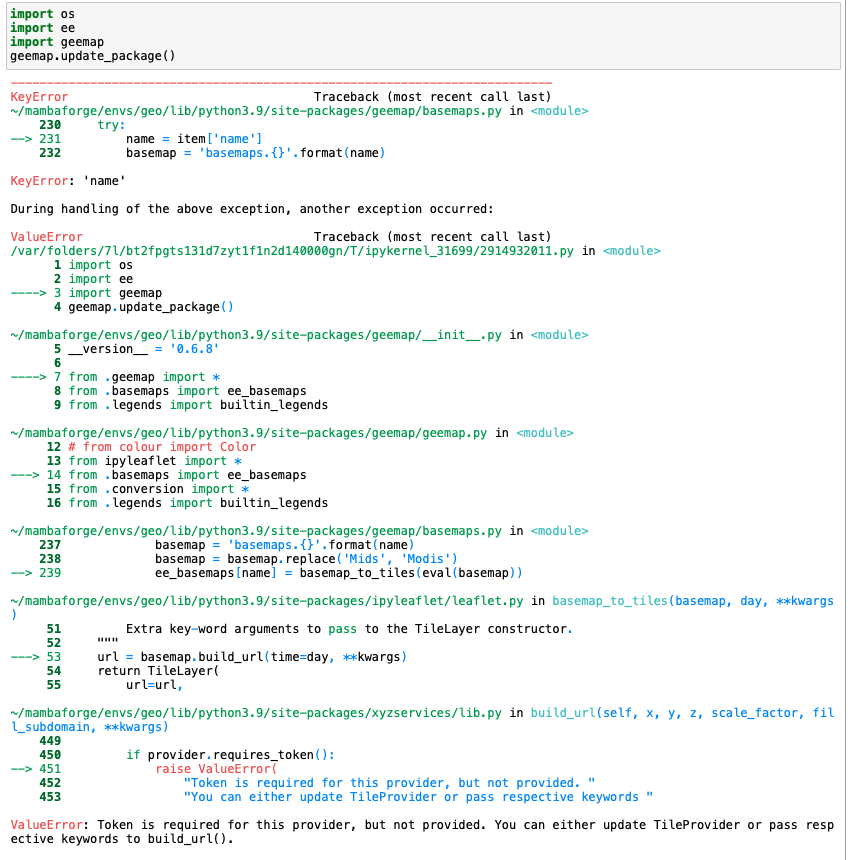 Import Geemap Error · Gee Community Geemap · Discussion 827 · Github 