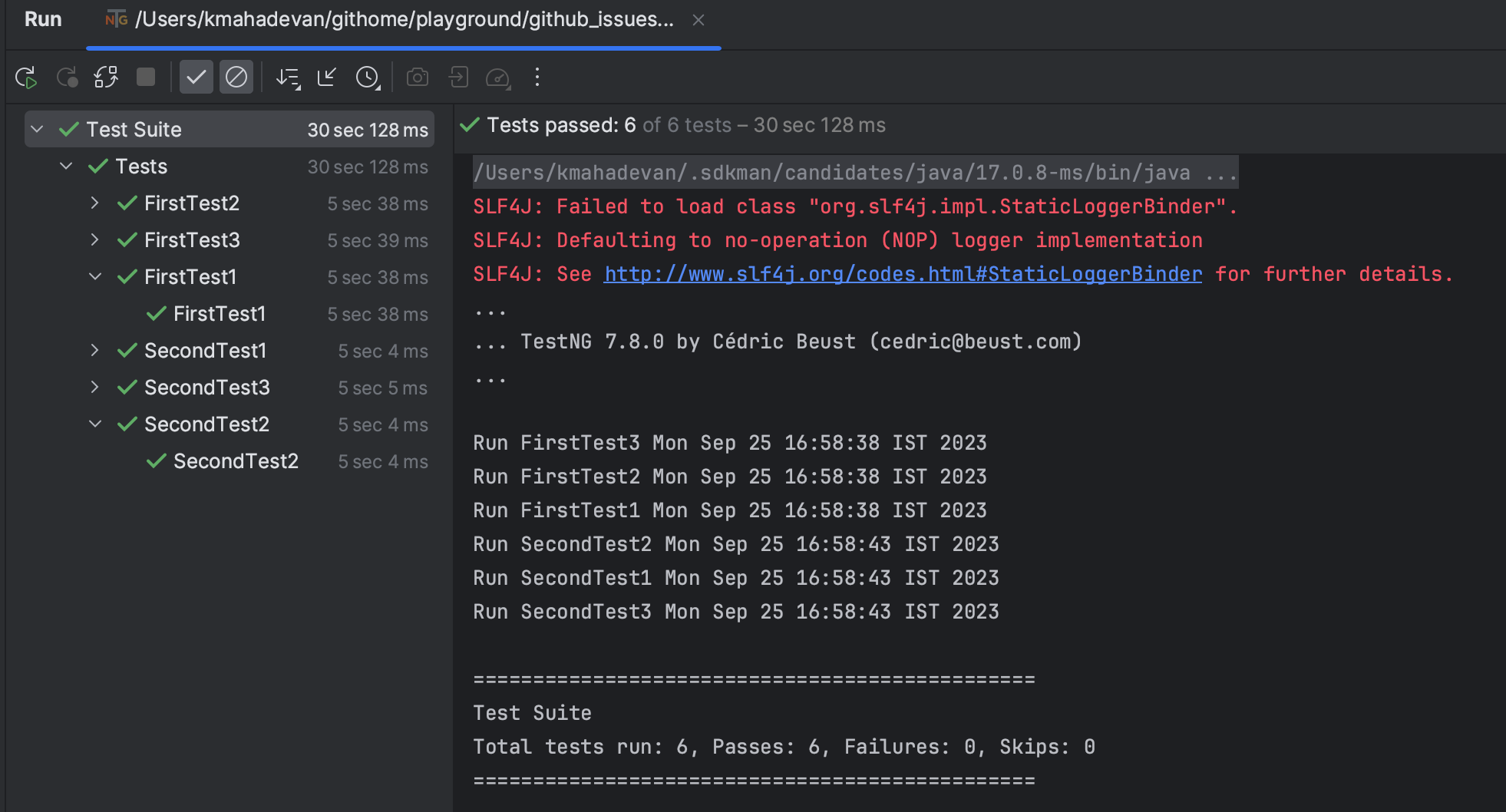Test Run Wrong Order When Use Dependsongroups And Parallel By Classes · Issue 2987 · Testng 
