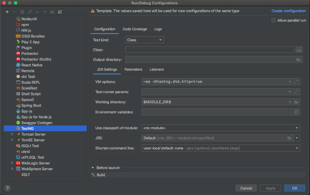 [TestNGContentHandler] [WARN] It is strongly recommended to add ...