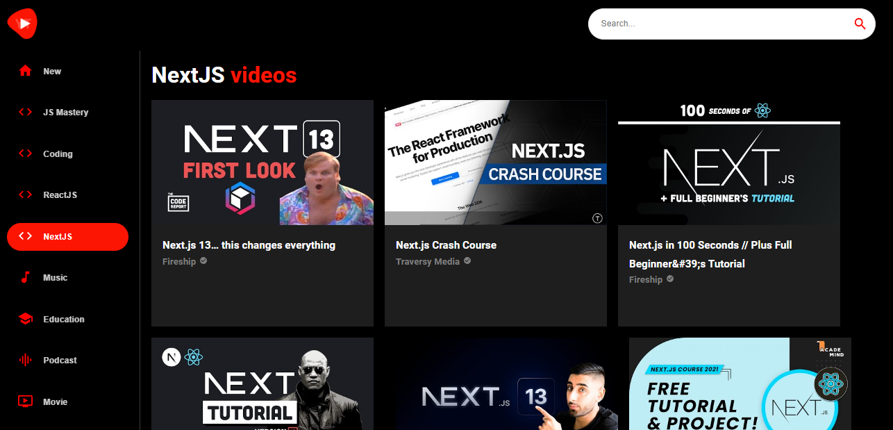 Github Ijanhvyoutube20 A Media Player Using Reactjs And Material Ui