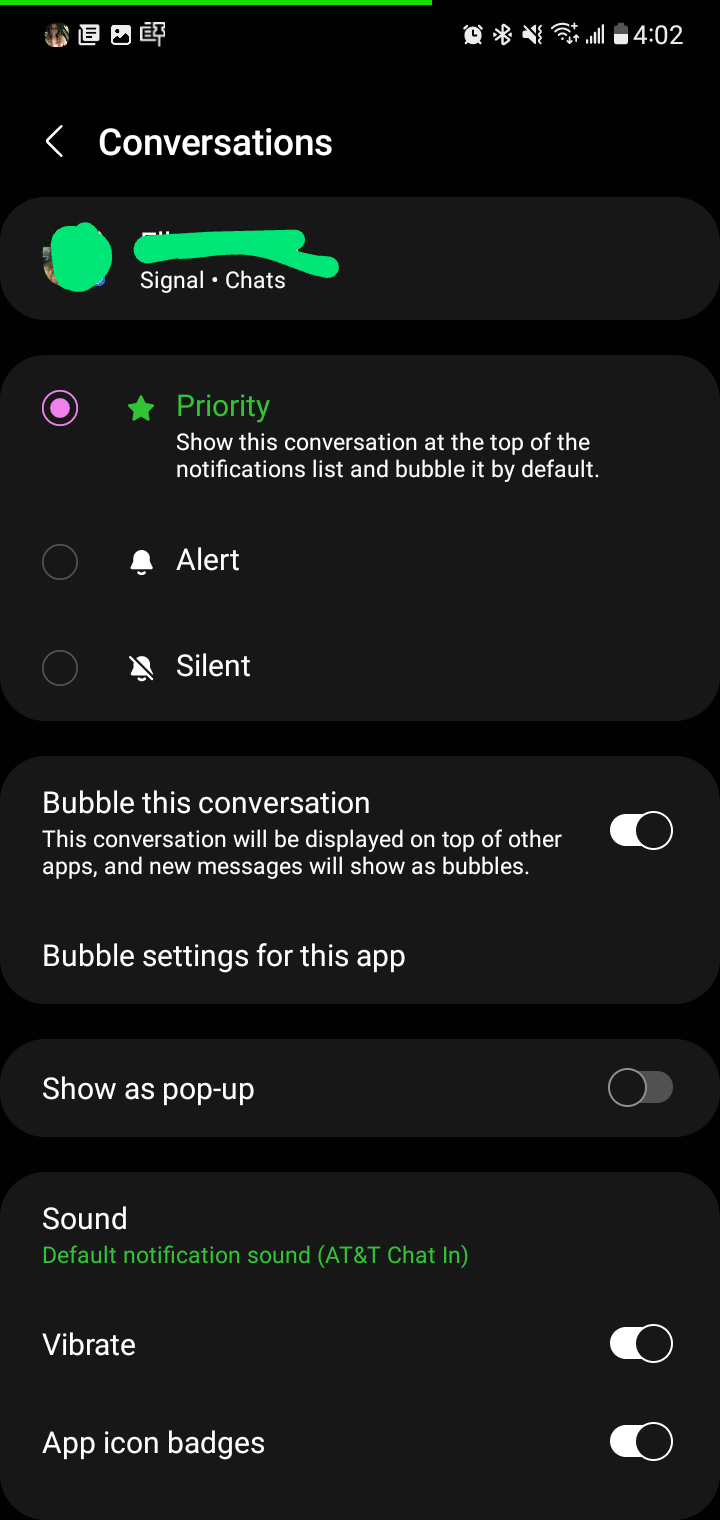 Signal Doesn T Bubble Conversations In Android 12 Even When Settings Enabled · Issue 12036