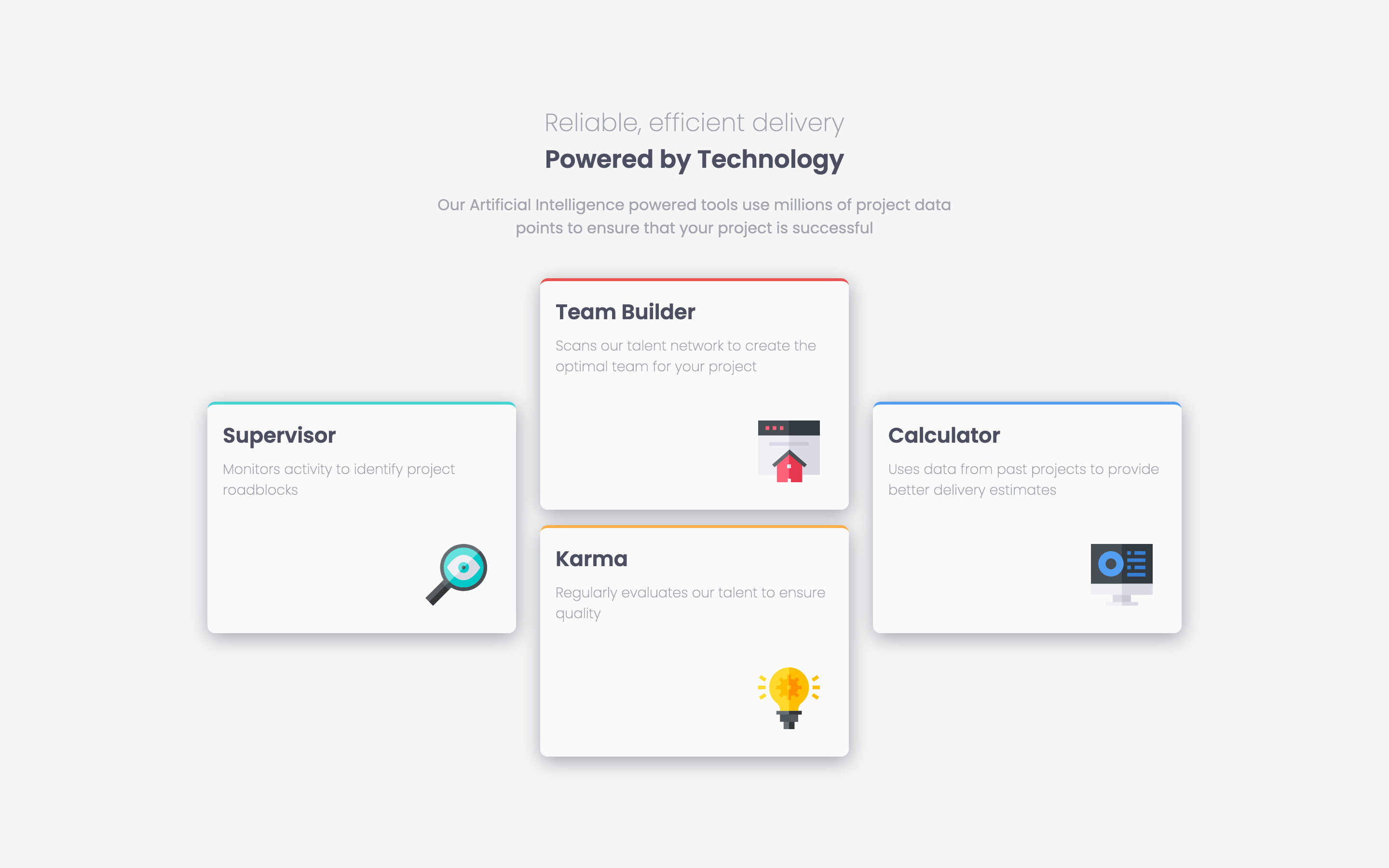 GitHub - gusrod22/four-card-section