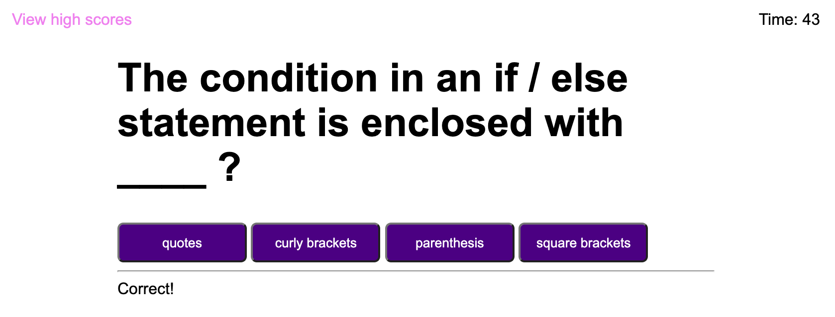 GitHub - AhmedAlkh/code-quiz: Web APIs Challenge: Code Quiz