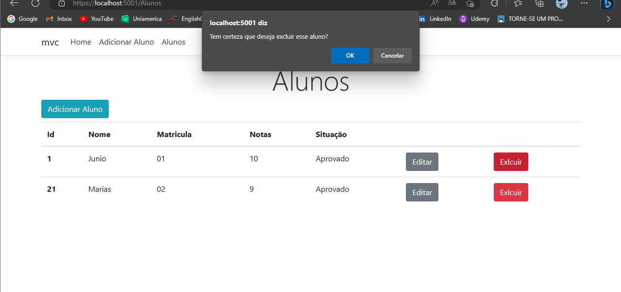 GitHub - RodJunio/CadastroDeAlunos: Realizado em Asp.Net MVC realizei um CRUD de cadastro de alunos.