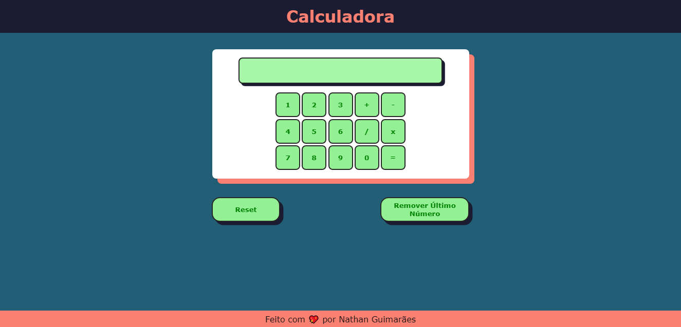 GitHub - nathanhgo/calculadoraBasica: Calculadora feita com HTML, CSS e JS