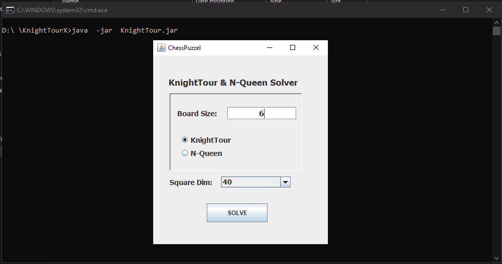 GitHub - jake314jake/Knight-Tour-N-Queen-solver