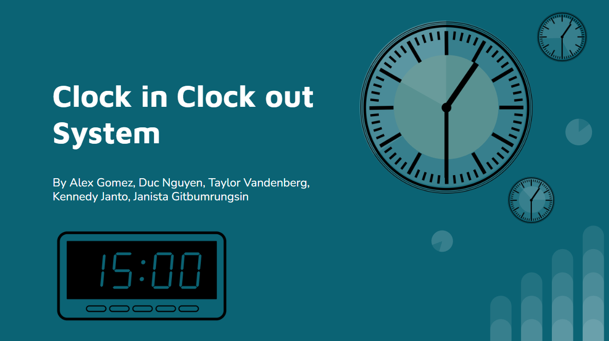 GitHub - CS3560-02-Group2/Clock-In-Clock-Out-System: Program that ...