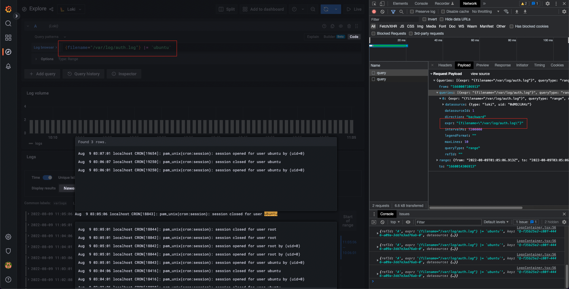The behavior of "Show context" for loki is incorrect. · Issue #53283 · grafana/grafana · GitHub