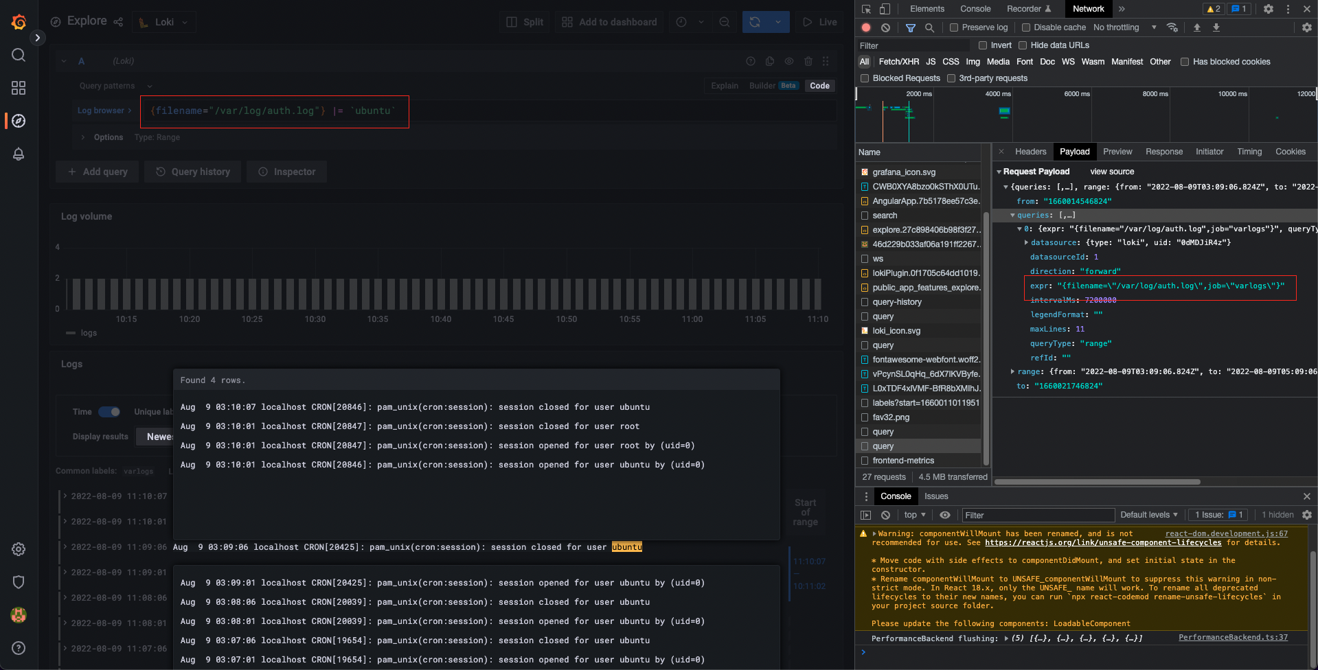 The behavior of "Show context" for loki is incorrect. · Issue #53283 · grafana/grafana · GitHub