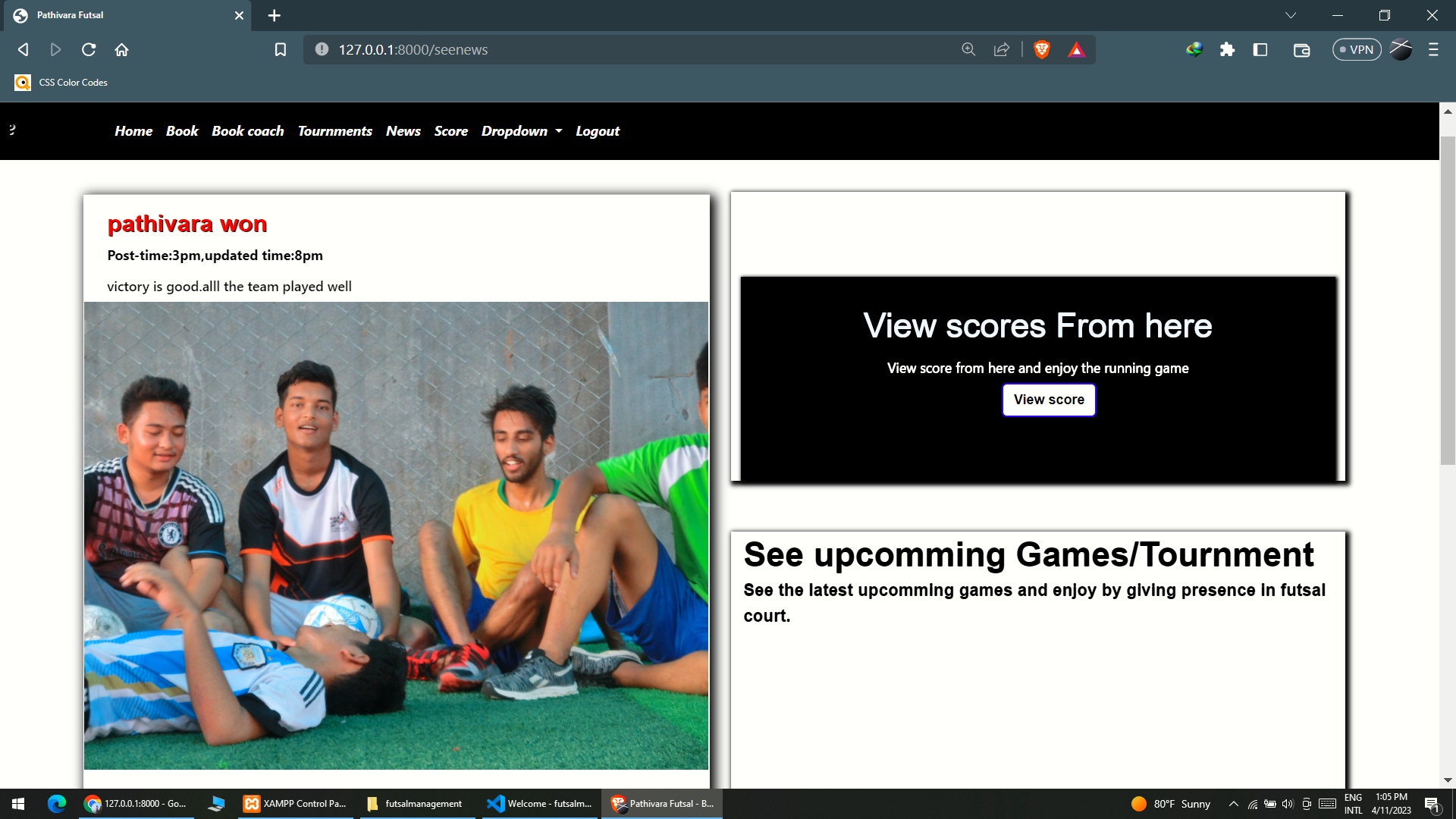 GitHub - Roshandahal/Futsal-Management-System: This project is made up of Html,css and ...