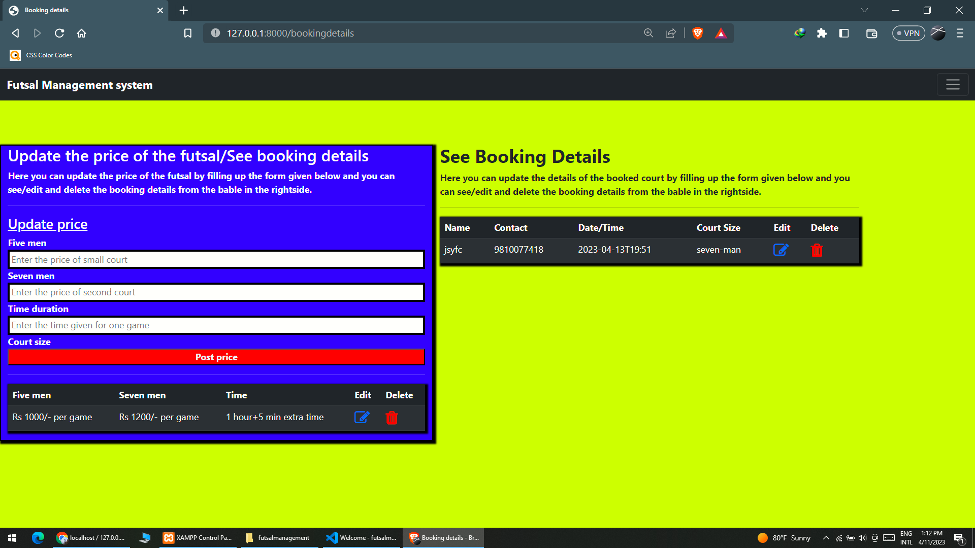 GitHub - Roshandahal/Futsal-Management-System: This project is made up of Html,css and ...