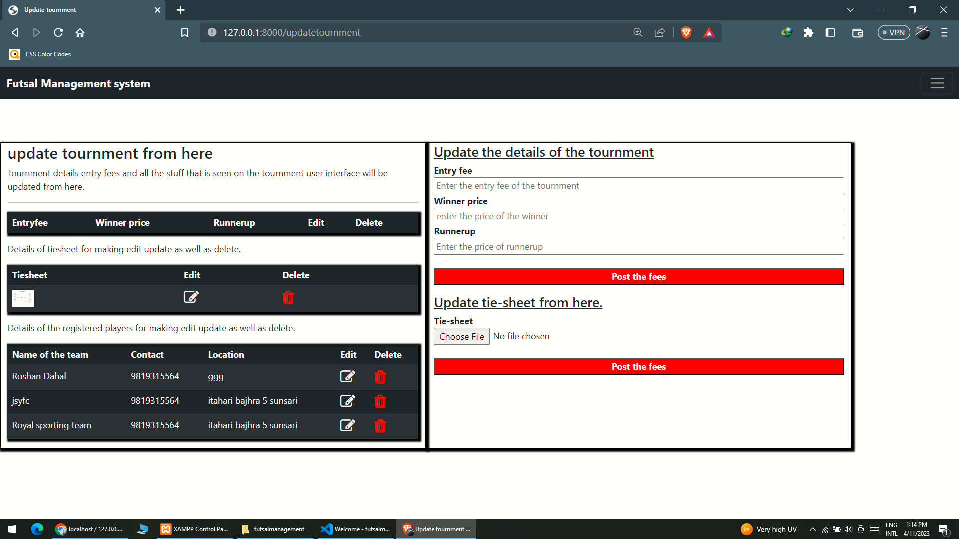 GitHub - Roshandahal/Futsal-Management-System: This project is made up of Html,css and ...