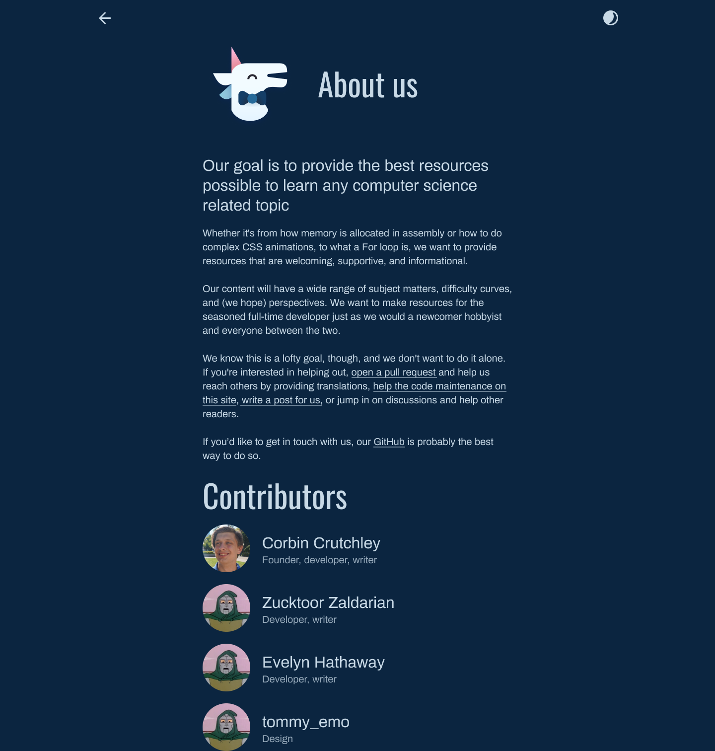 Add dark mode · Issue #4 · unicorn-utterances/unicorn-utterances · GitHub