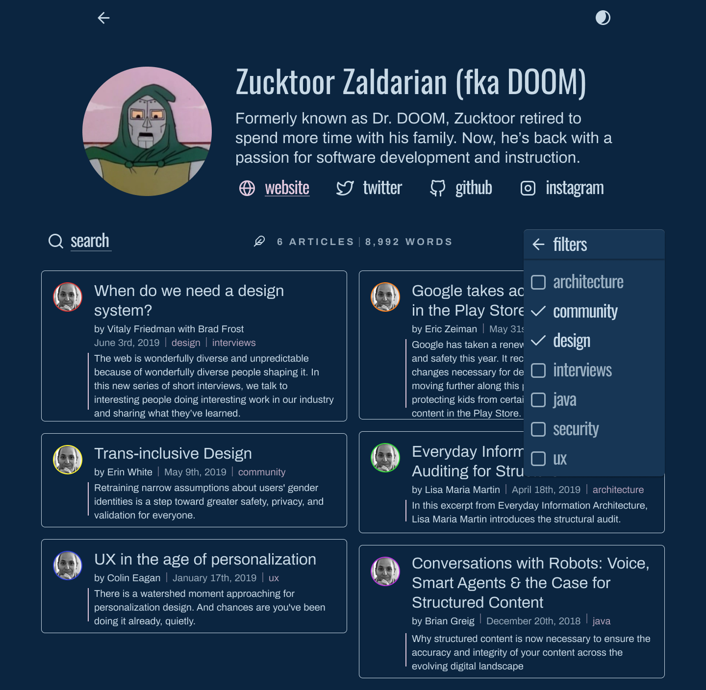 Add dark mode · Issue #4 · unicorn-utterances/unicorn-utterances · GitHub