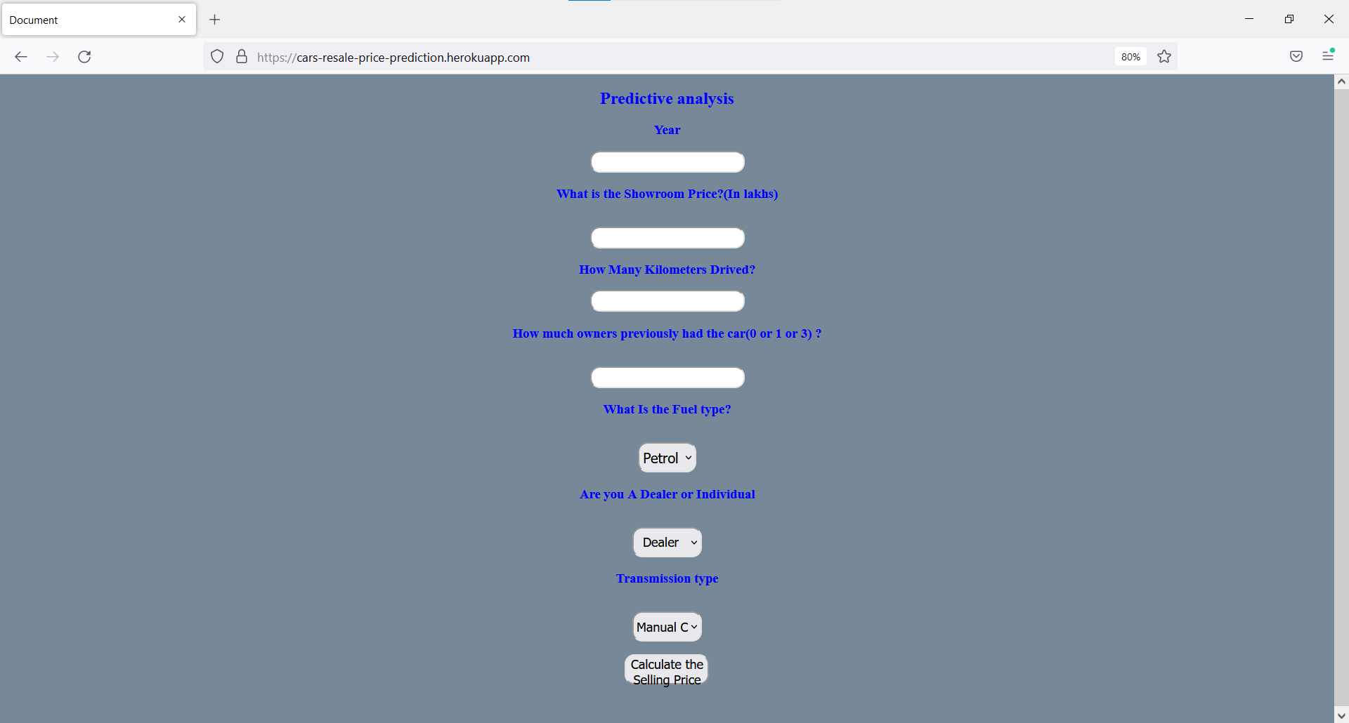 GitHub - showmick5/car-price-prediction