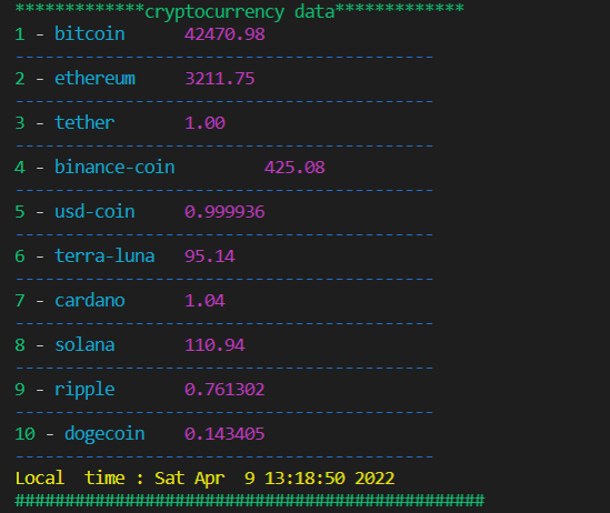 GitHub - AtenaAT/Online_price_of_Cryptocurrency: Here we can get online price from www.coinlore ...