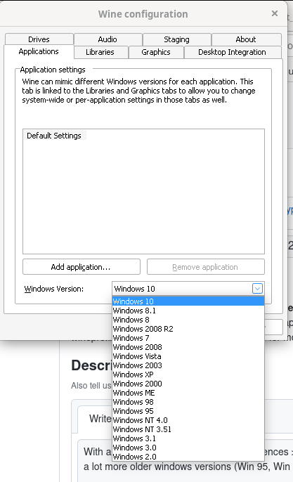 [Feature request]: Missing some old windows versions · Issue #1421 · bottlesdevs/Bottles · GitHub