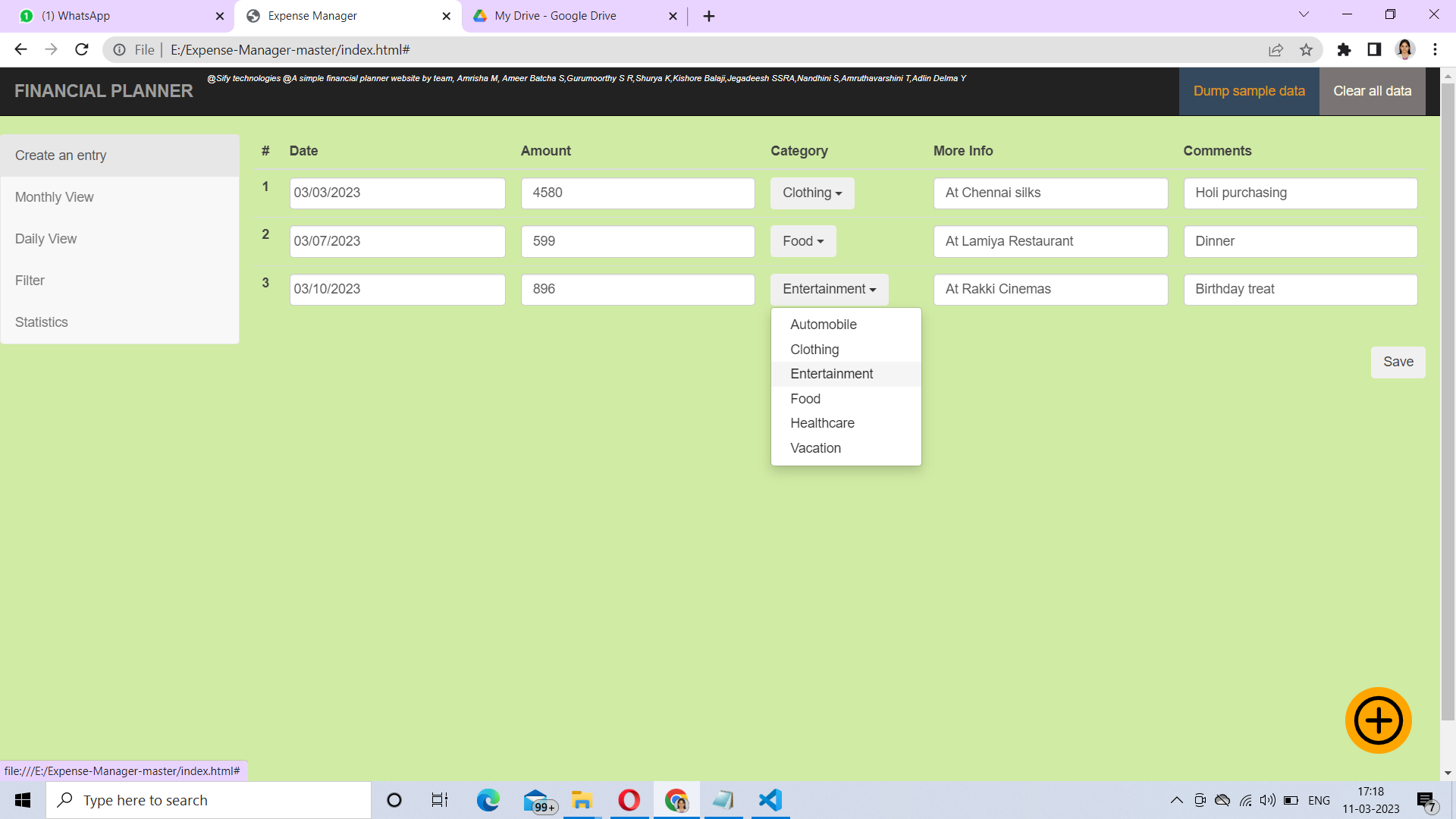 GitHub - AmrishaM/Finnacle-Sify-Training: A Simple Financial planning ...