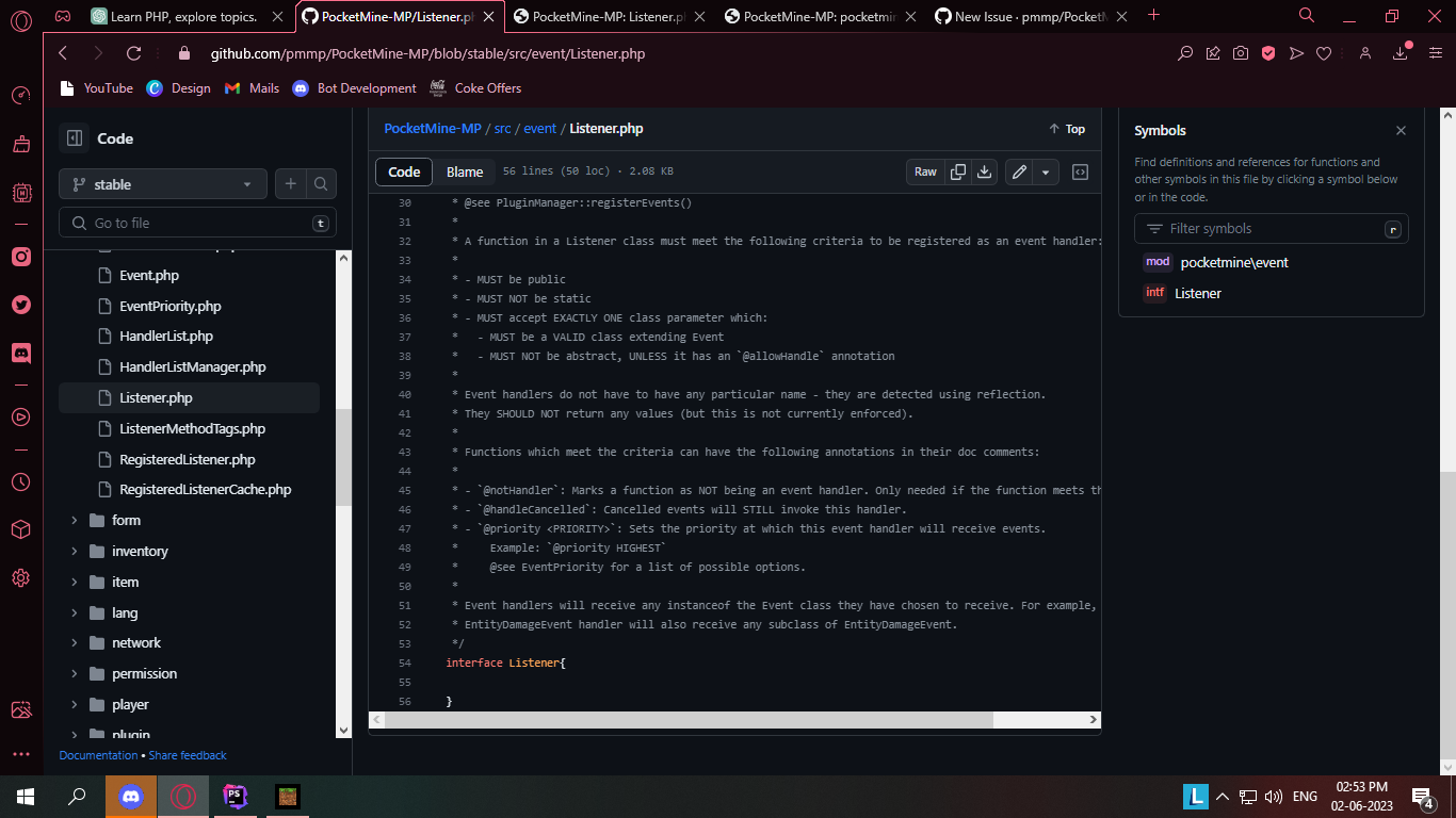 Implement `pocketmine Events Listener` · Issue 5789 · Pmmp Pocketmine Mp · Github