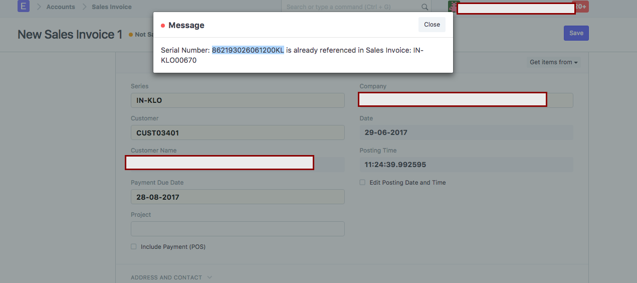 Serial No Issues For Returned Item · Issue 9520 · Frappe Erpnext · Github
