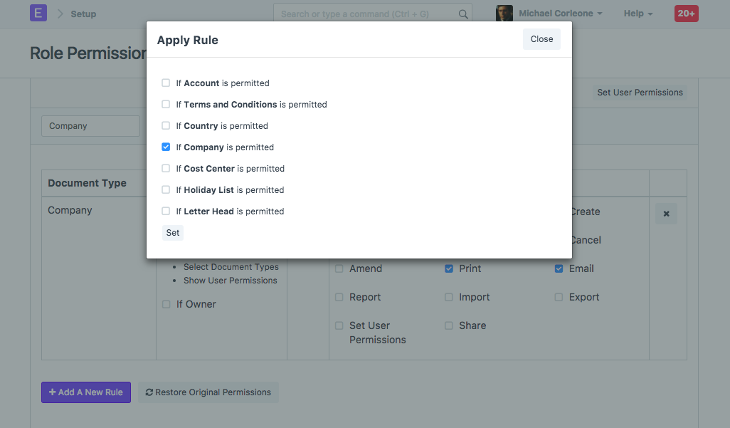 Permission - Unable to view reports based on company · Issue #10786 · frappe/erpnext · GitHub