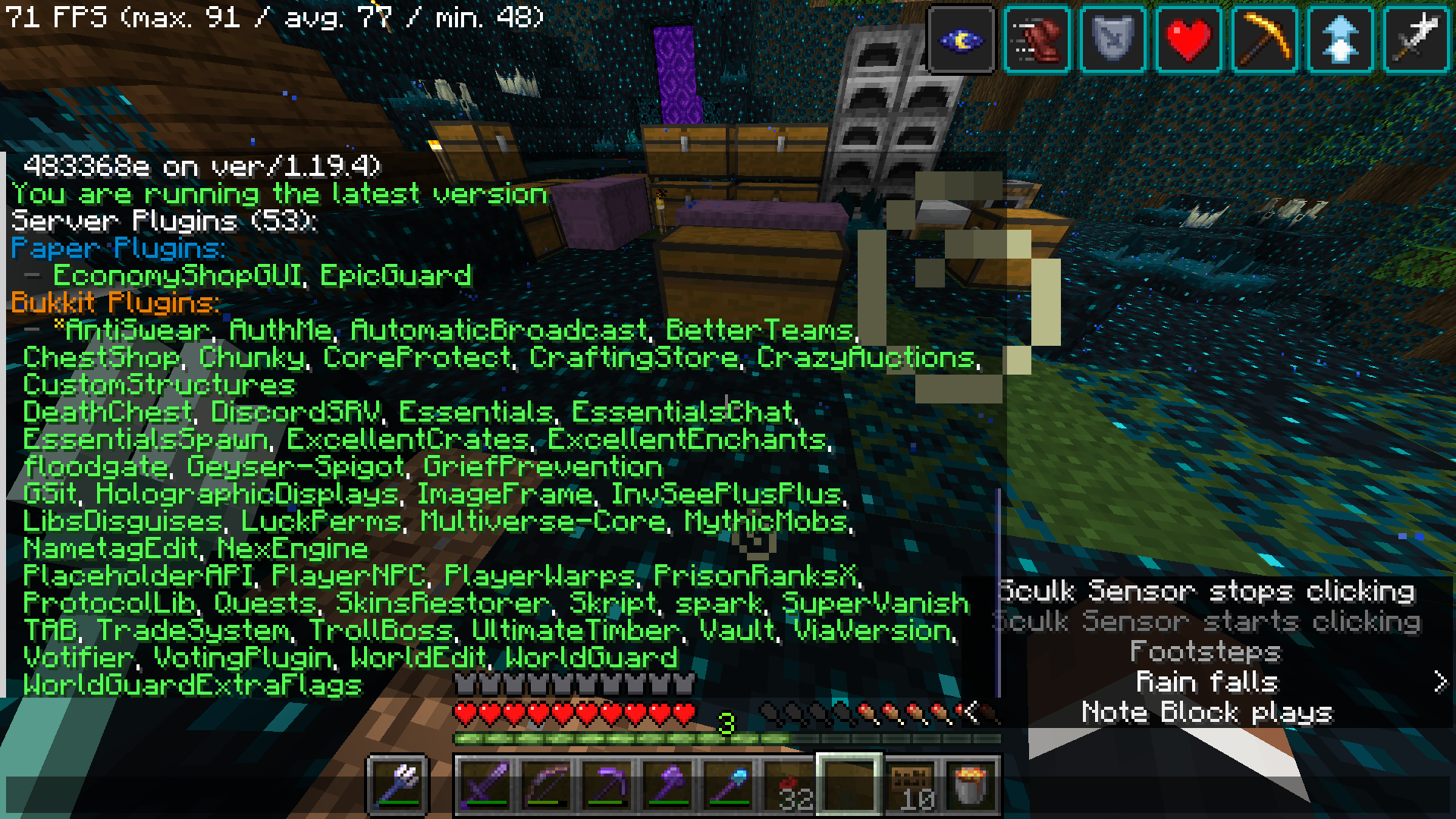 Chests disappearing · Issue #1103 · GrimAnticheat/Grim · GitHub