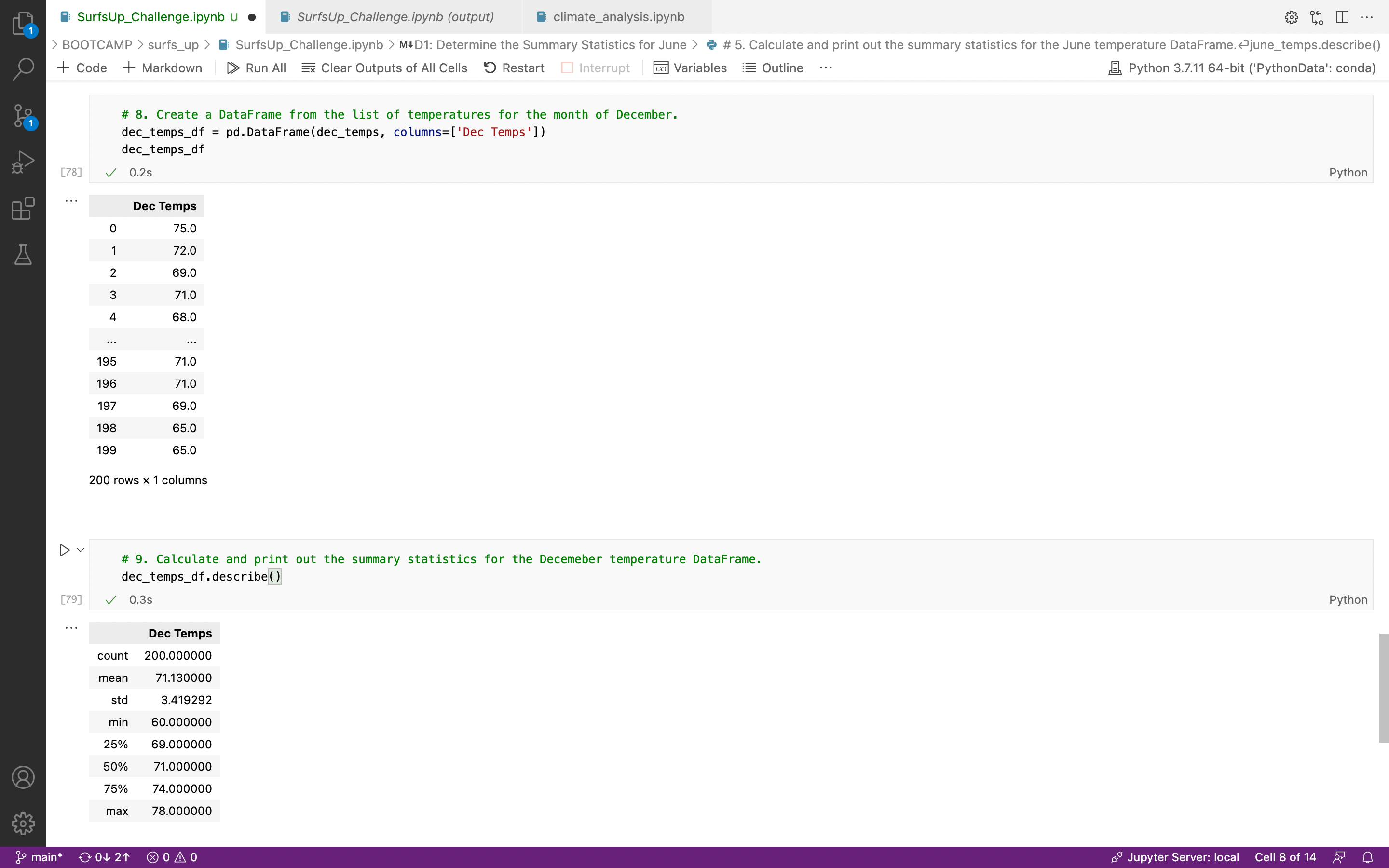 GitHub - Siddhantarora2k/surfs_up: We will be using jupyter notebook ...