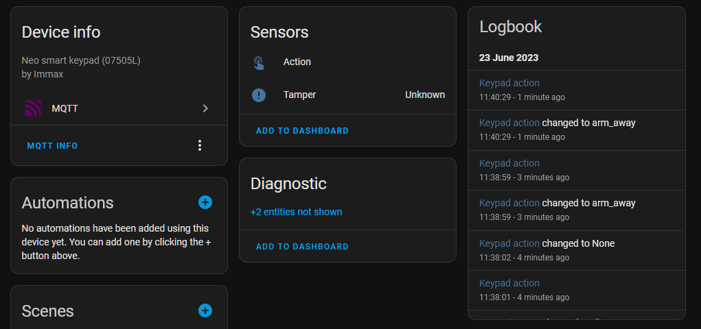 Inmax 07505L keypad device recognize as TS0601 ( _TZE200_nyvavzbj ) · Koenkk zigbee2mqtt ...