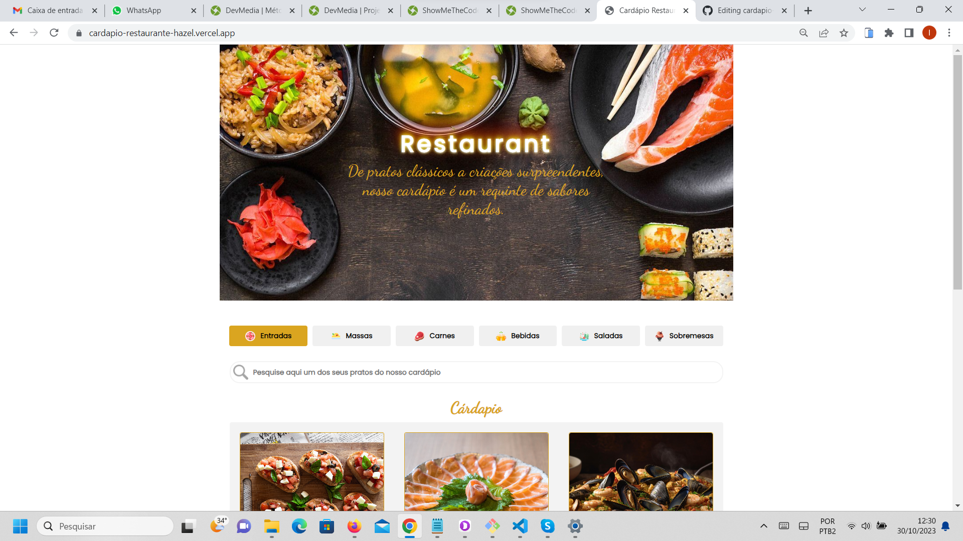 GitHub - Lucasgyn94/cardapio-restaurante-reactJS: Cardápio de Restaurante desenvolvido em ...
