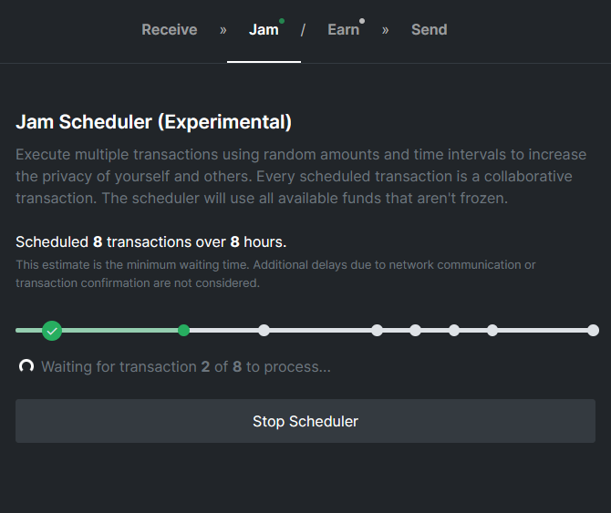 Jam Scheduler seems to be stuck after one completed transaction · Issue #391 · joinmarket-webui ...