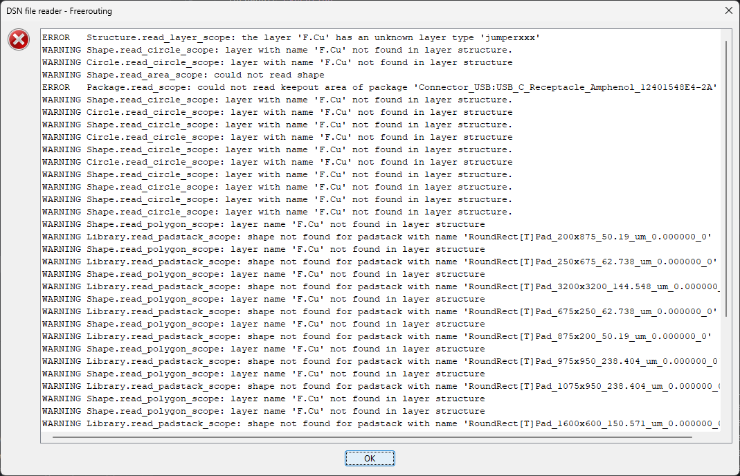 KiCad plugin: can't load DSN, but no errors or warnings are shown · Issue #181 · freerouting ...