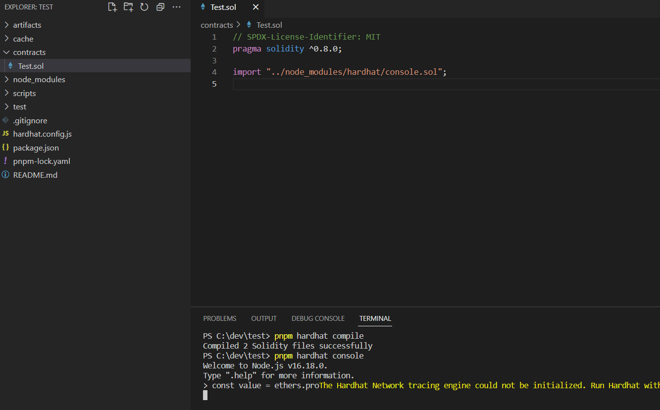 The Hardhat Network tracing engine could not be initialized. · Issue #3286 · NomicFoundation ...