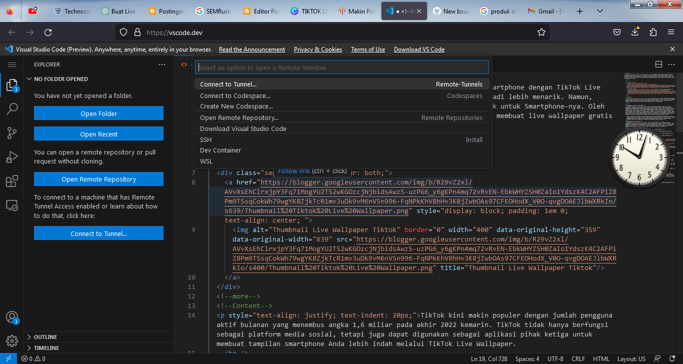 Please add feature to sync VSCode on the web which can sync to blogger ... Please add feature to sync VSCode on the web which can sync to blogger ...