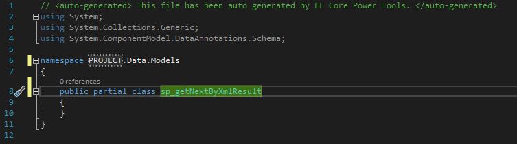 Empty StoredProcedure XML Result Class · Issue #1252 · ErikEJ/EFCorePowerTools · GitHub
