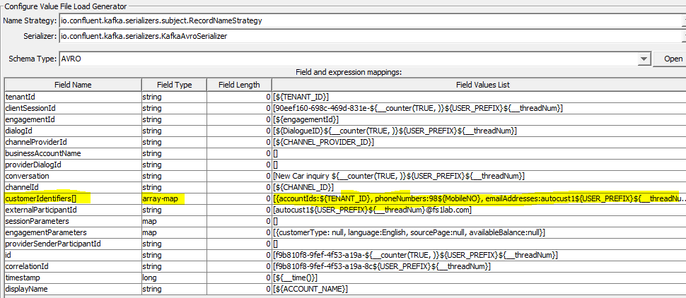 Array of Map · Issue #154 · sngular/kloadgen · GitHub