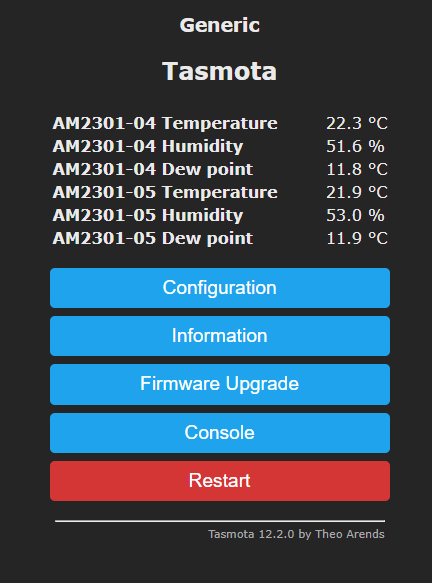 Tasmota ESP8622 BH1750 no Data · Issue #16937 · arendst/Tasmota · GitHub