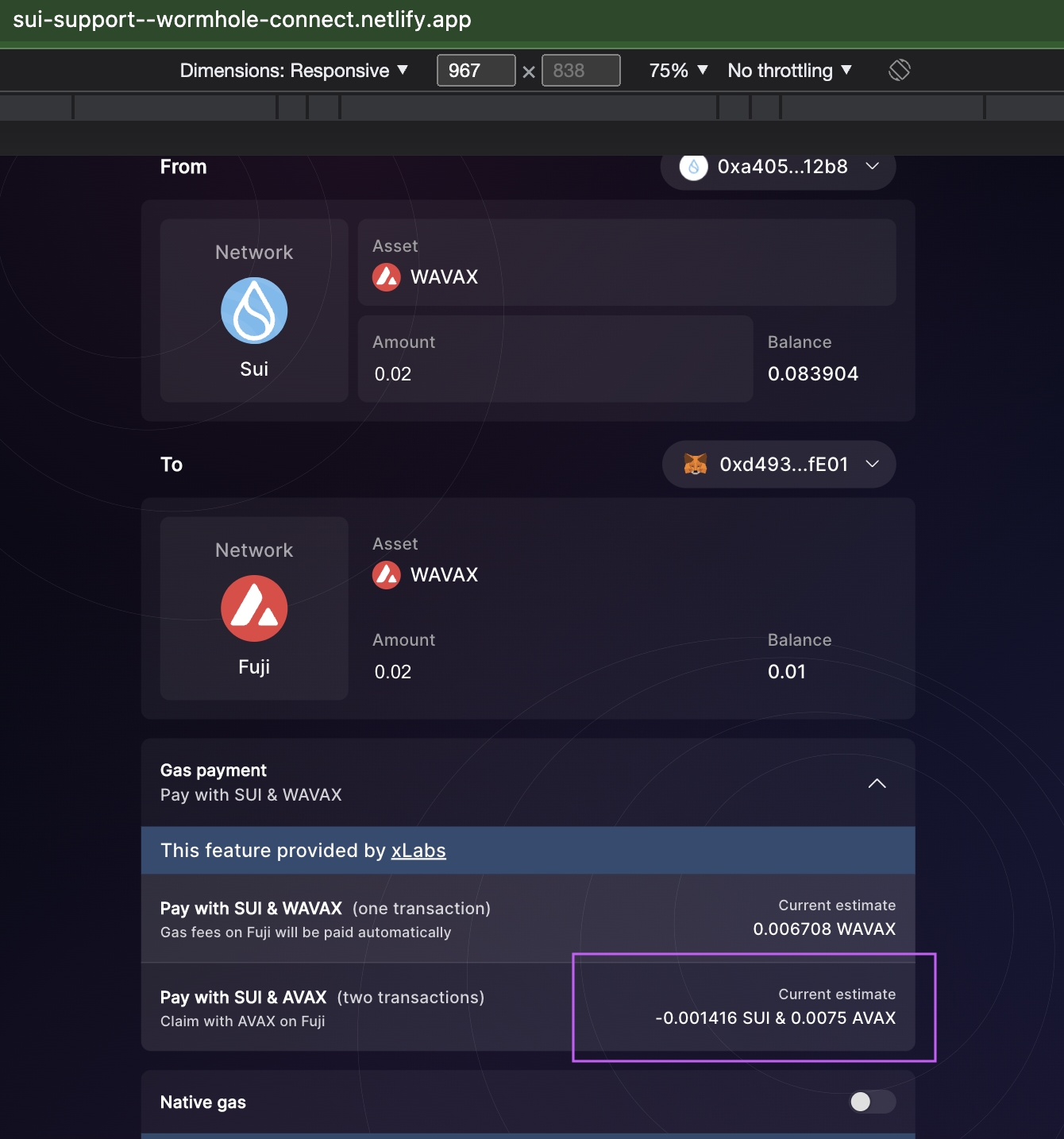 [QA] Negative current estimate value is shown · Issue #539 · wormhole-foundation/wormhole ...