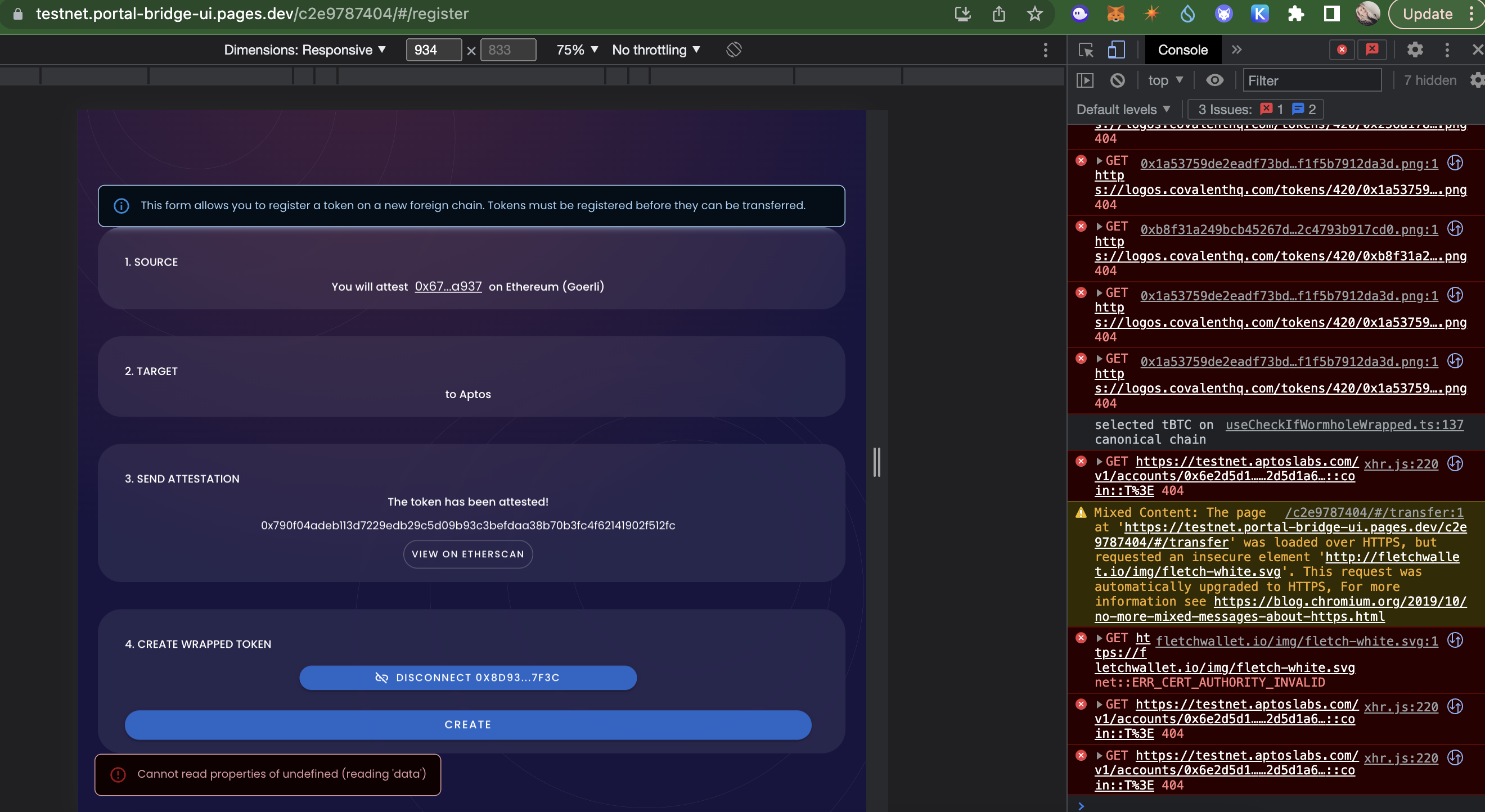 [QA] [High] Can not register tBTC token when sending from canonical chain to Aptos · Issue #177 ...