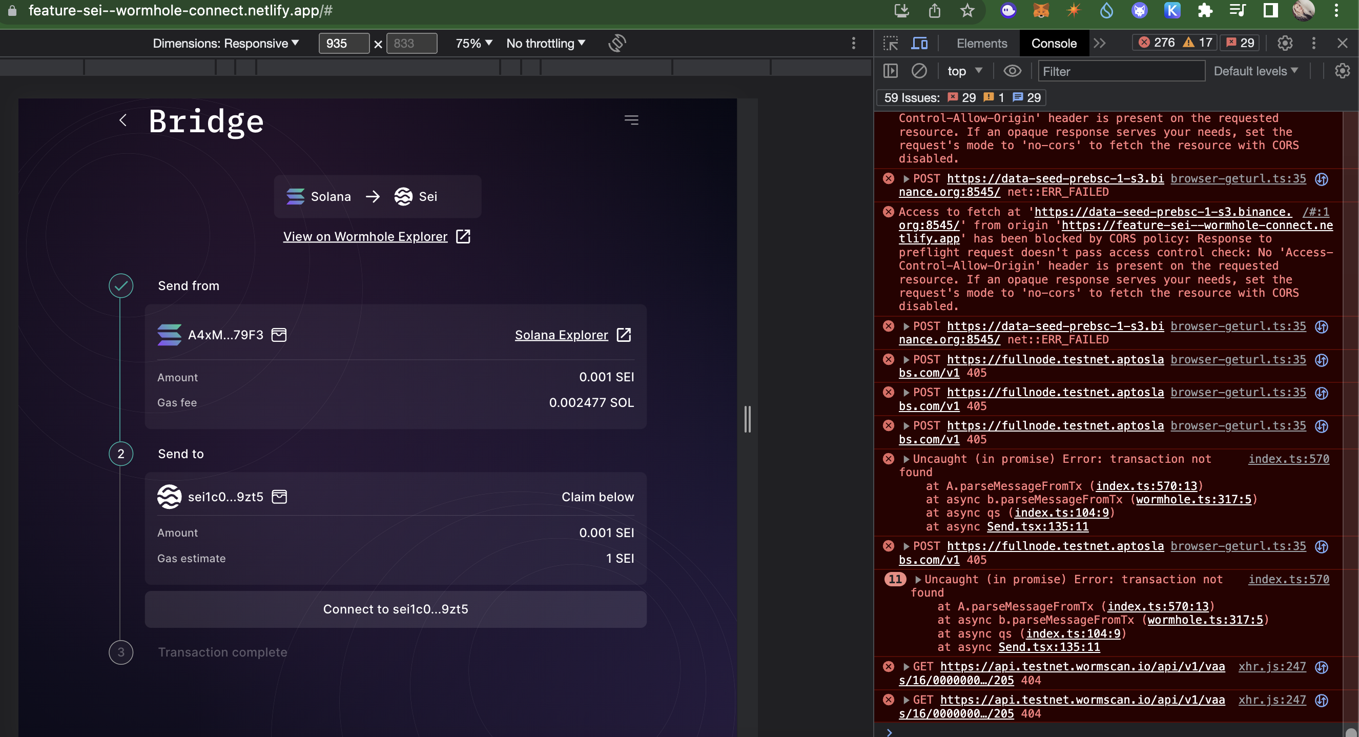 [QA] Instead of Claim "Connect Wallet" was displayed, but the connection did not happen · Issue ...