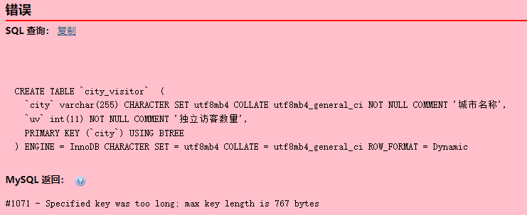 数据库表 city_visitor 导入报错 · Issue #67 · Naccl/NBlog · GitHub