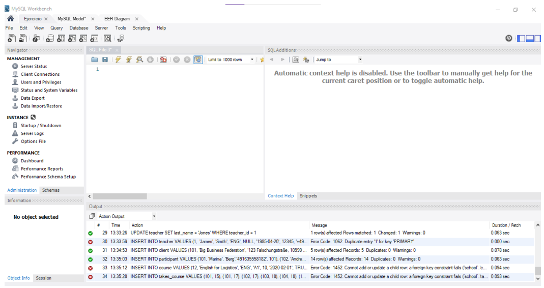 GitHub - sofi131/workbench: Ejercicio con el GSBD mySQL Workbench y ...