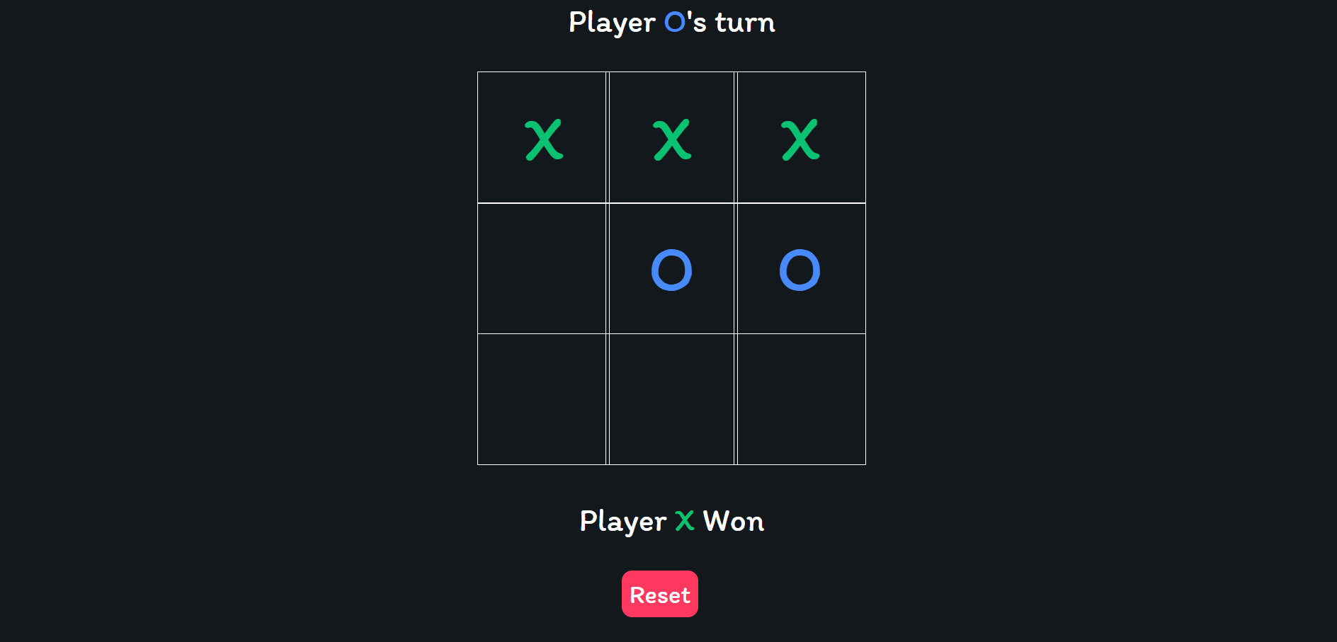 GitHub - PurtiMishra/Tic-Tac-Toe